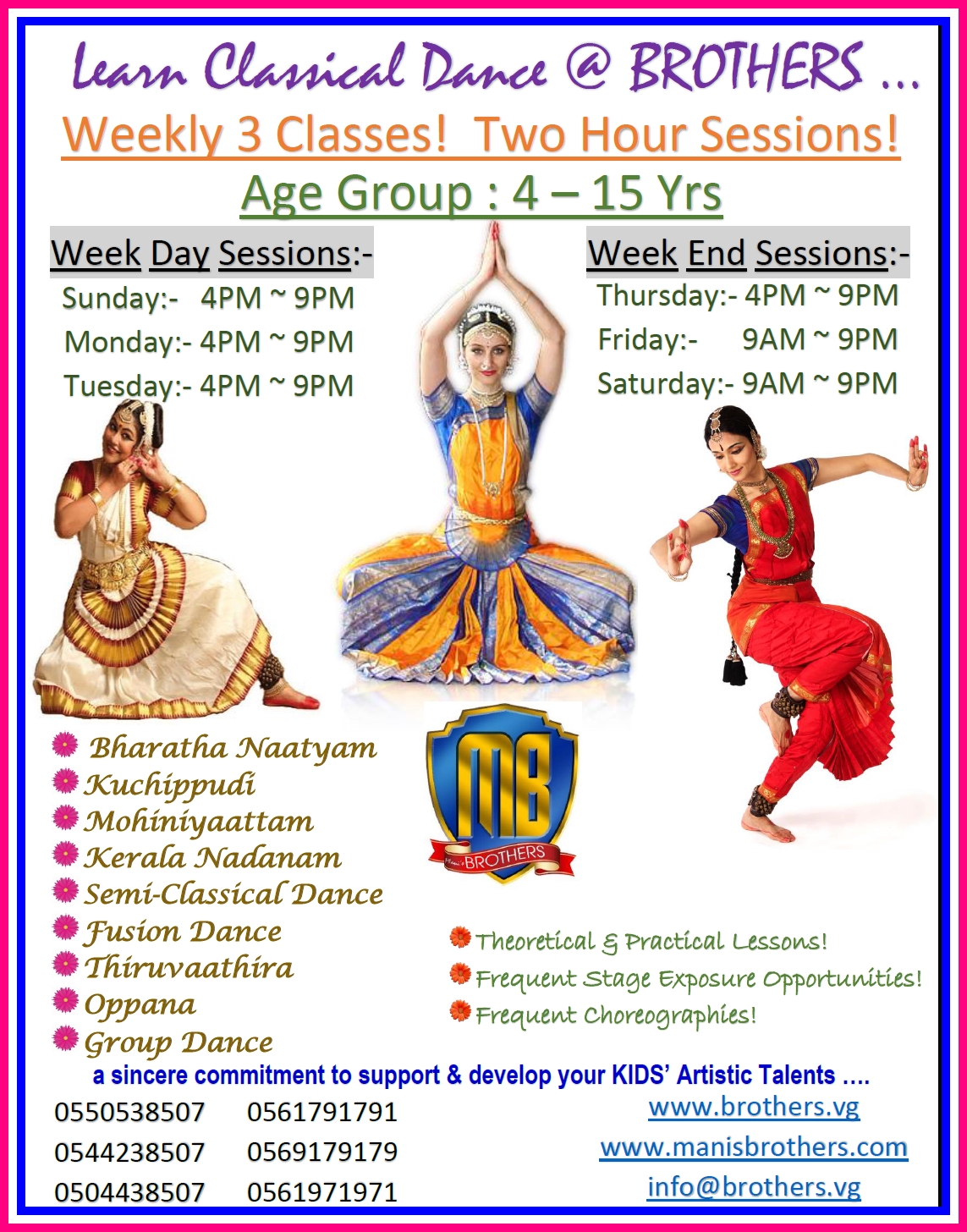 Classical Dance – Mani's BROTHERS Institute for Modern and Popular ARTS
